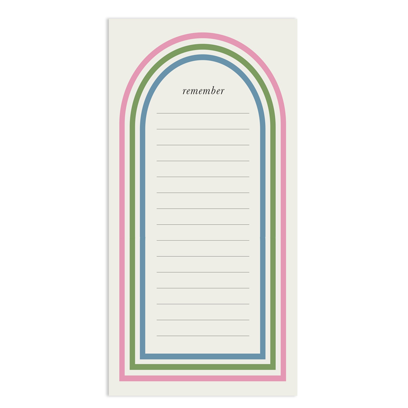 Arch Remember List Pad – Amy Heitman